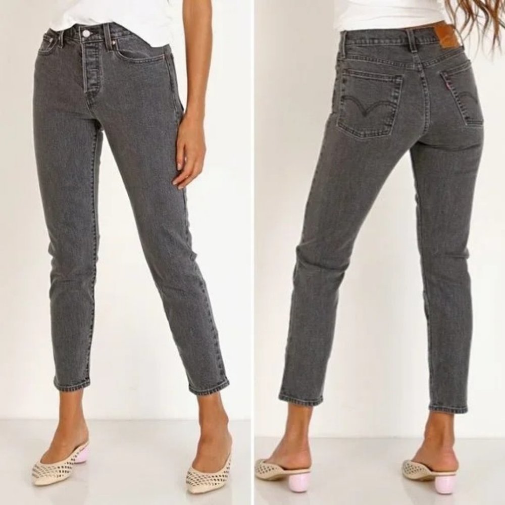Levi's Wedgie Icon Jeans In Bite My Dust Grey 24 - Gem